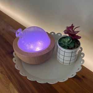Willow Glass Dome & Wood Grain Diffuser Essential Oil - Etsy