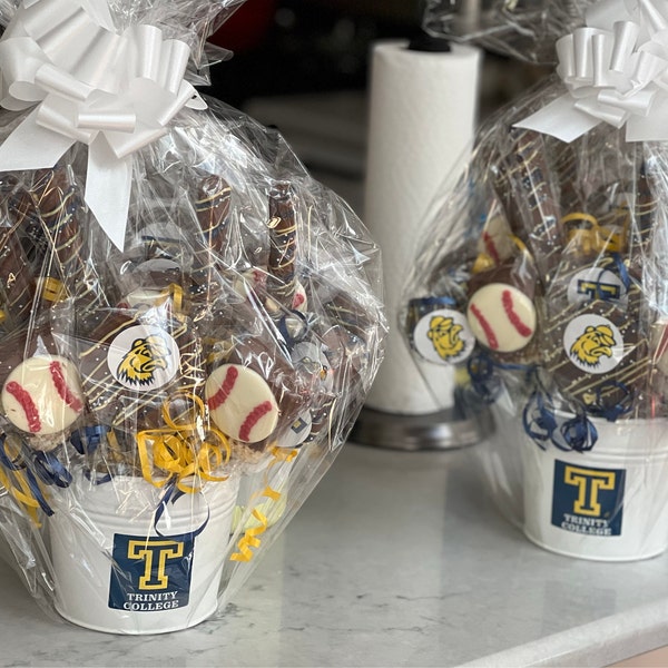 College Commit Gourmet Chocolate Gift Basket - Etsy