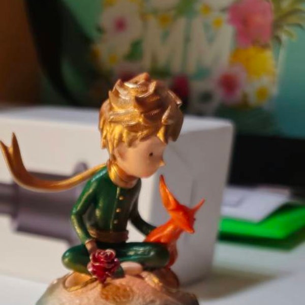 Uniquely Colorful the Little Prince Statuete Artistic Hand-painted ...