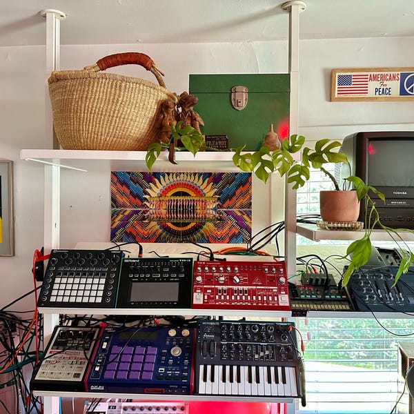 Mid Century Modern Abstract Cubist Oil on Board New York City Margit ...