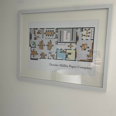 The Office Floor Plan / The Office TV Show / Blueprint / Dunder Mifflin ...