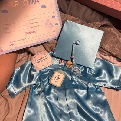 NICUGRAD® Graduation Set, NICU Graduation Cap and Gown, NICU Graduate ...