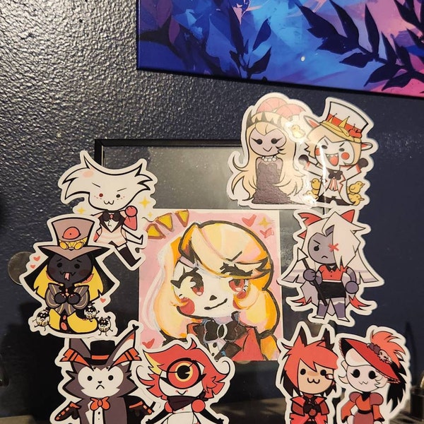 Hazbin Hotel Vinyl Stickers - Etsy