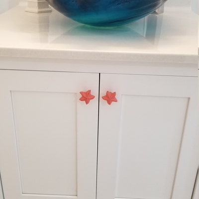 Starfish Knobs/ Nautical Beach Knob/small Starfish Knobs/ Coastal Decor ...