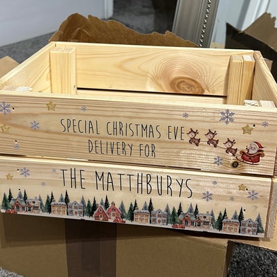 Personalised Book Crate Little Library Story Book Box Personalised Book ...