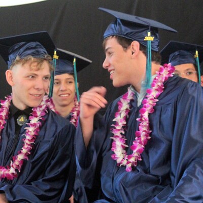 Graduation Hawaiian Lei White & Dyed Orchid Single Lei - Etsy