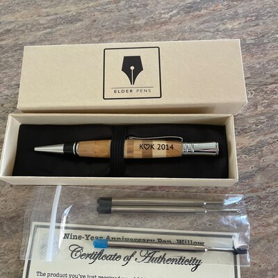 Amazing Double-dyed Wooden Pen 100% Crafted Dyed Maple Burl Wood ...