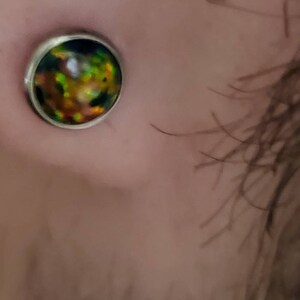 14g Rose Gold Titanium Internally Threaded Flat Opal Top Lip - Etsy