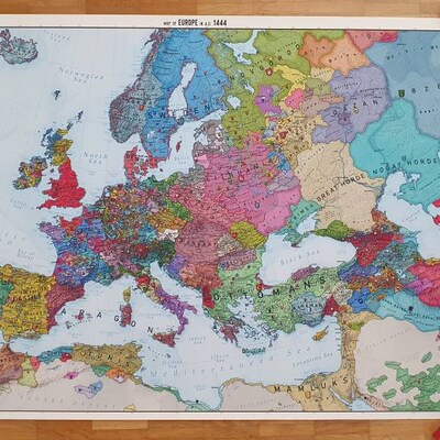Europe 1836 History Map - Etsy