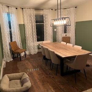 Large Farmhouse Table, Long Farmhouse Table, Kitchen Table, Rustic ...