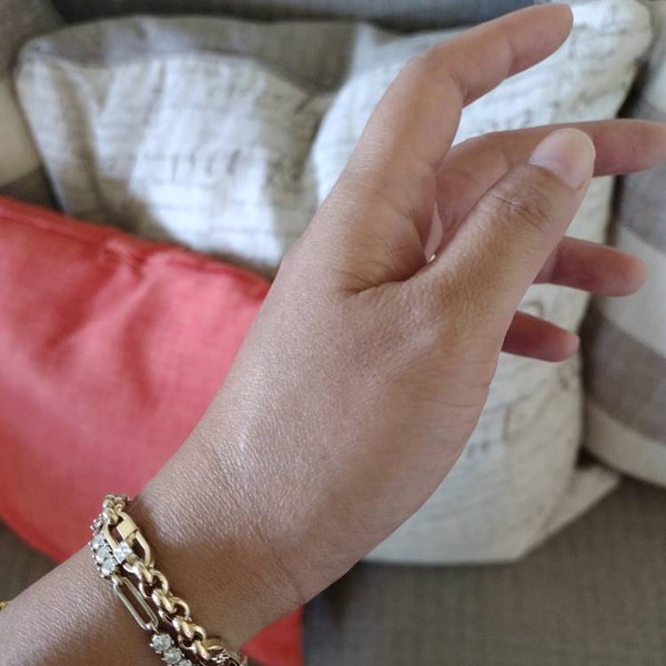 14k Gold Chunky Rolo Chain Bracelet | Fine Jewelry for Everyday Use ...