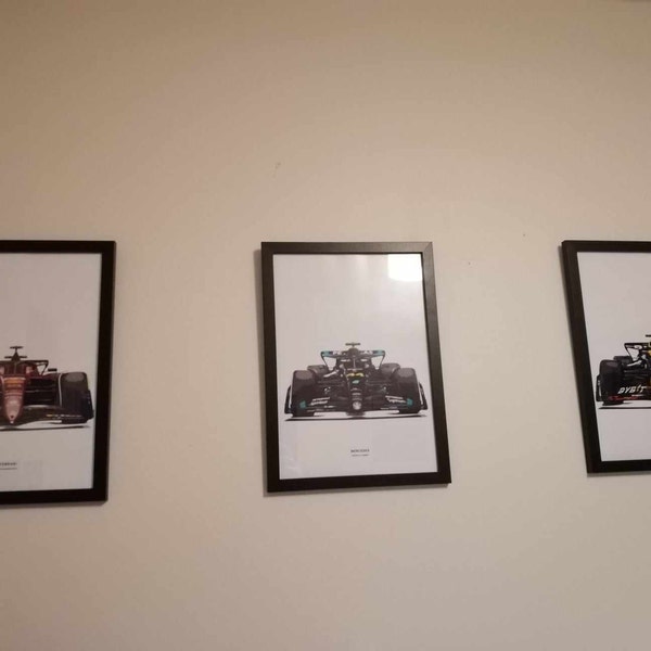 Set of 3 Formula 1 Poster Digital Download Print F1 Wall Art Gift for ...