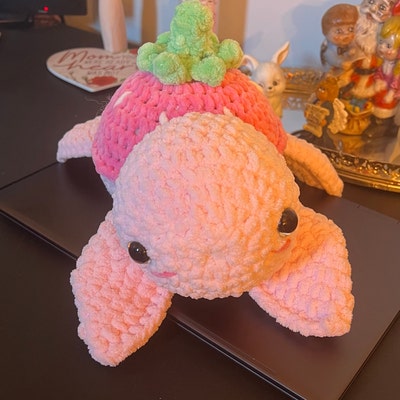 Crochet Strawberry Turtle Pattern PDF Download Beginner - Etsy