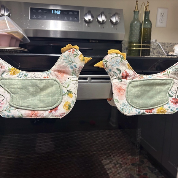 The Original Henrietta Chicken Oven Mitt PDF Sewing Pattern - Beginner ...