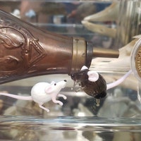 Rat Glass Miniature, Animals Glass Rat, Art Glass, Glass Blown Rat ...