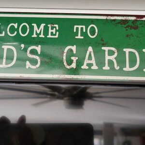 Let It Grow Metal Garden Sign Custom Garden Gate Sign Gardener Friend ...