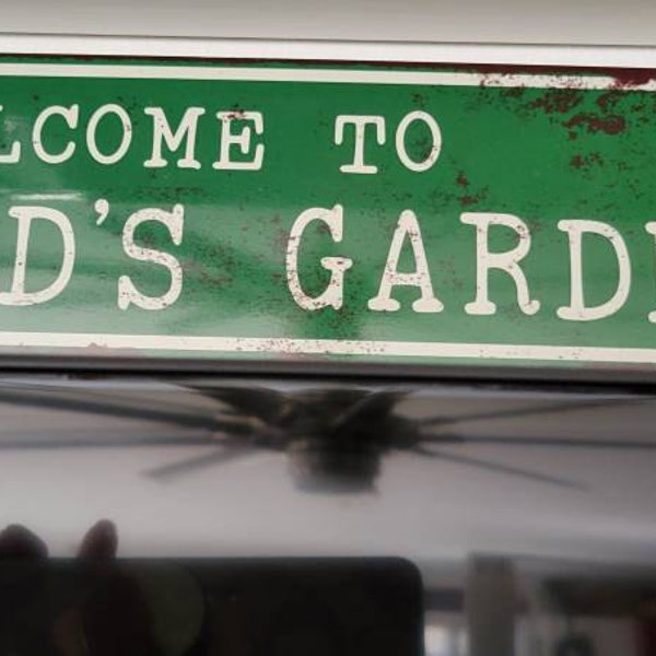 Personalized Garden Sign - Custom Garden Gate Sign - Gardener Friend ...
