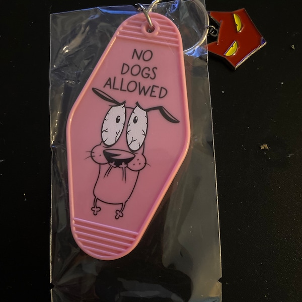 Katz Motel Keychain - Courage the Cowardly Dog - Etsy