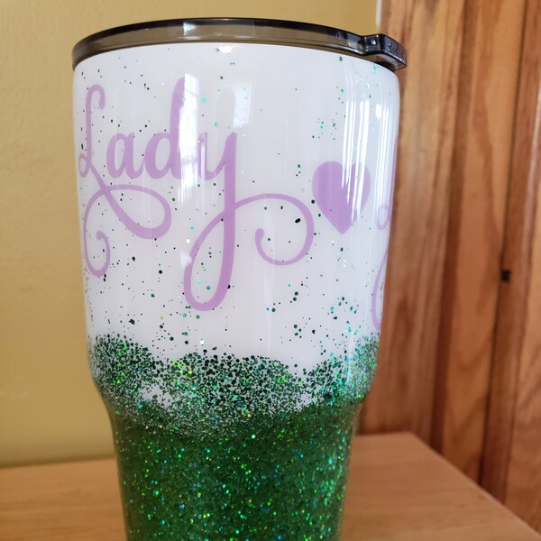 Glitter Coffee Mug, Personalized Coffee Tumbler, Stainless Steel Mug ...