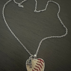 Authentic Baseball Necklace W/ Seams Real Baseball Jewelry Silver ...