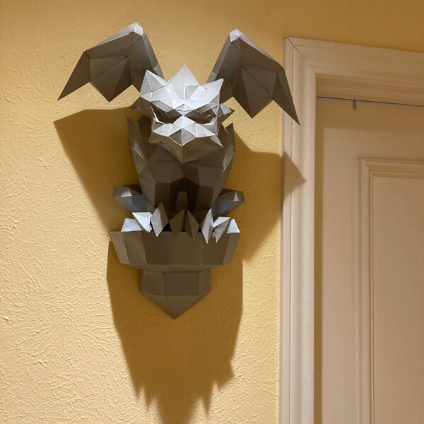 Gargoyles B, Papercraft , DIY , Low Poly , PDF Papercraft , Fantasy ...