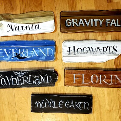 Peter Pan Inspired Single & Multi Pack Signpost Signs Neverland Lost ...
