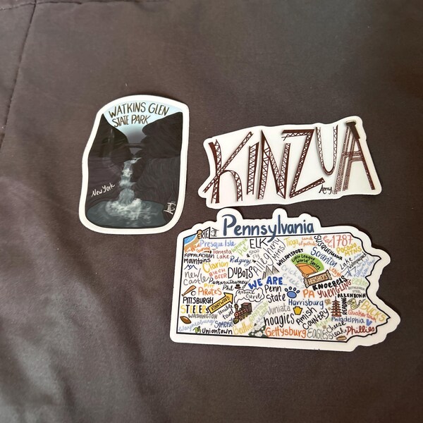 Pennsylvania State Sticker - Etsy