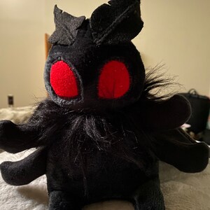 Moth Plush Black and Red made to Order - Etsy