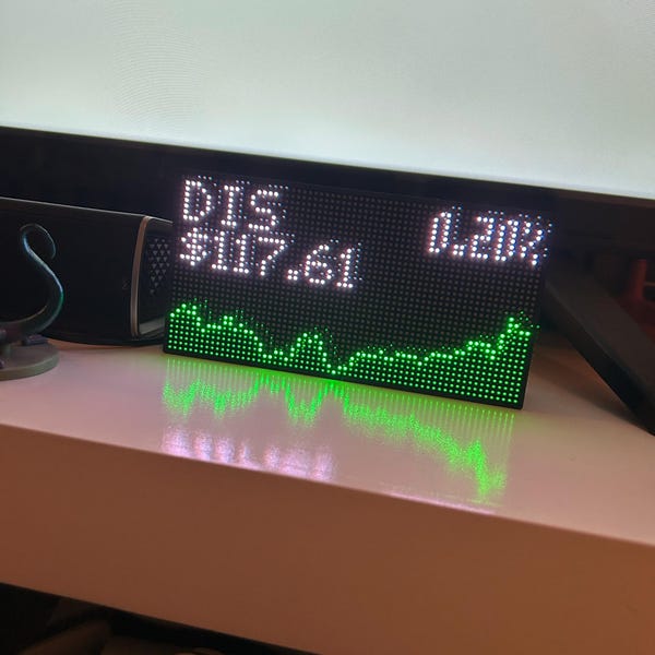 Stock Ticker Forex Crypto LIVE Price Wifi LED Display - Etsy