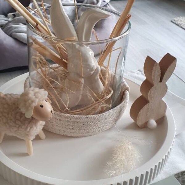 Raysin Deko Teller| Raysin Dekoteller mit Lichthäuser| Dekoschale ...