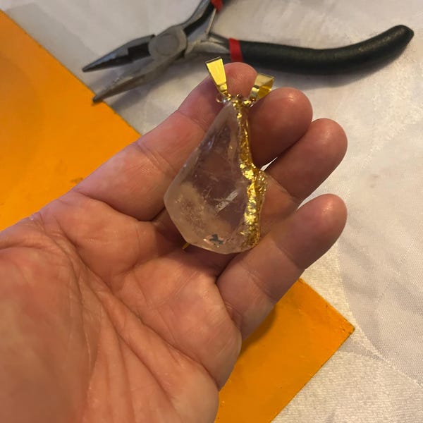 Stunning Golden Colour Transparent Twins Topaz Crystal on Matrix ...