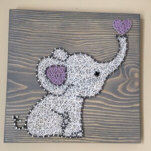 Made to Order Baby Elephant NO NAME String Art Sign, Nursery Decor ...