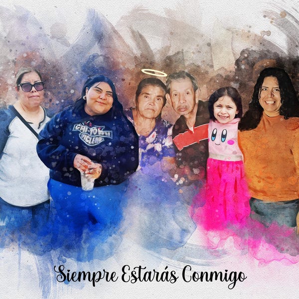 Combine Photos Custom Memorial Gift Gift for Dad Mom Merge Pictures Add ...