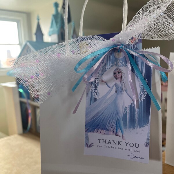 Frozen 2 Favor Tags, Frozen Thank You Tags, Frozen 2 Birthday Decor ...