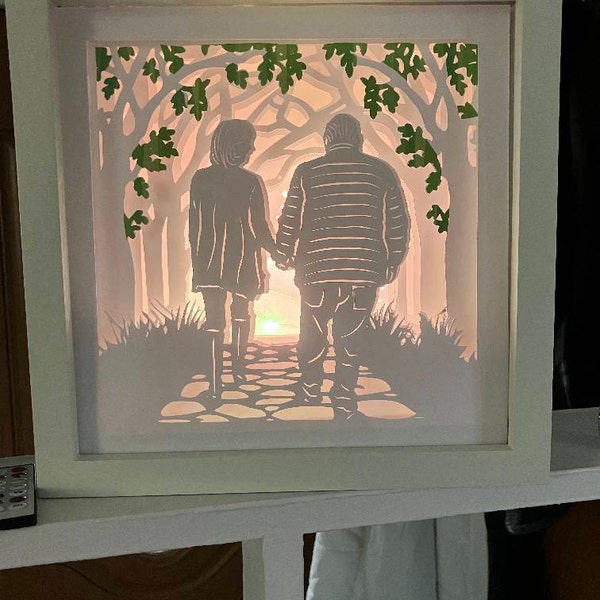 Jazz New York Shadow Box SVG Template, Saxaphone Papercut Lightbox ...