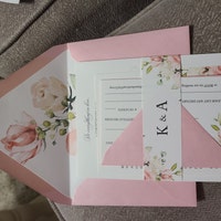 Dusty Blue Classic Monogram Crest Wedding Invitation Suite, Elegant ...