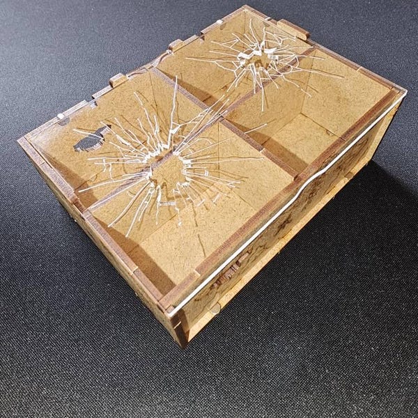 Elemental Card Deck Box, MTG Card Storage, Custom Deck Box, Wooden Deck ...