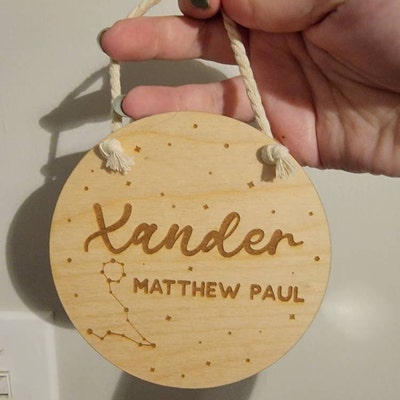 Sun Newborn Name Plaque/ Sunshine Baby Name Sign/ Gender - Etsy