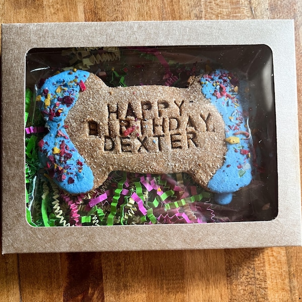 Large Personalized Bone ( Happy Birthday, First Birthday, Happy Gotcha ...