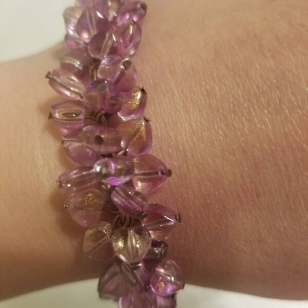 Star Cha Cha Bracelet, Nebula Color Mix, Half Mirrored Glass Beaded ...