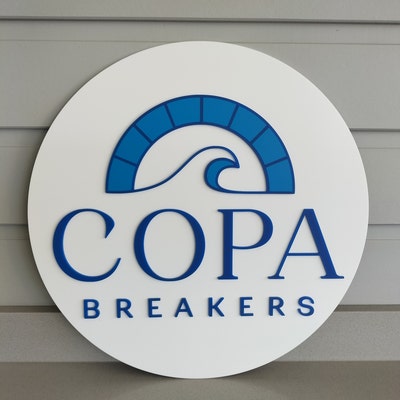 Custom Made Business Social Media Sign With Card Reader Space 3D ...