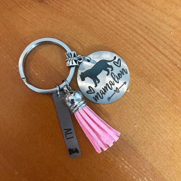 MAMA LION Keychain • BABY Lion Cub • Mom Gift Keychain • Momma Gift ...