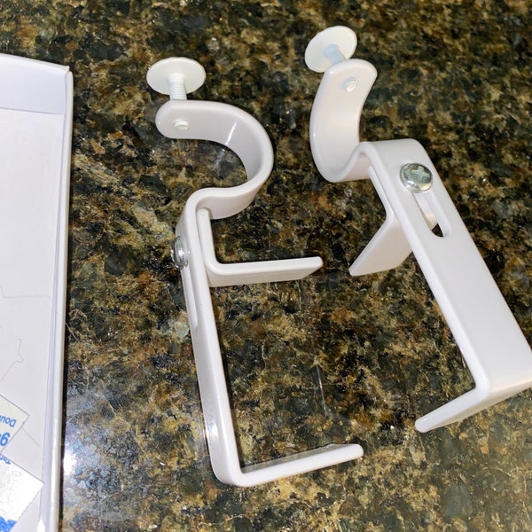 Nono Bracket - No Drill Curtain Rod Bracket Attachment Over Blinds (set ...