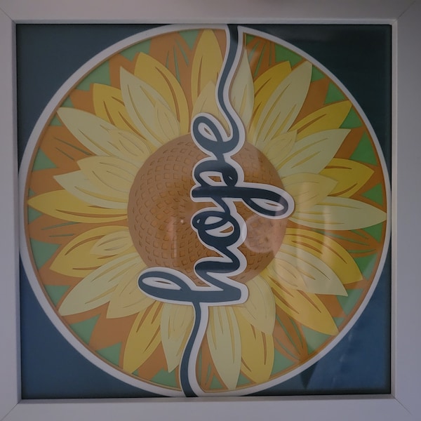 3D HOPE Svg - MENTAL HEALTH Awareness Shadowbox Svg - for Cricut - for ...
