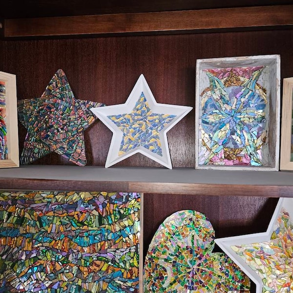 Colorful Stained Glass Scrap Pieces – Ideal for Mosaics, Resin Art ...