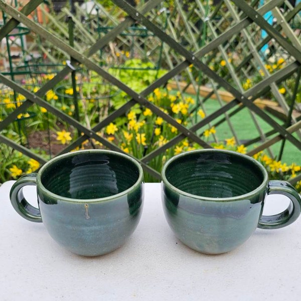 Ceramic Handleless Mug 13oz, Minimalist Mug No Handle 400ml, Grey and ...