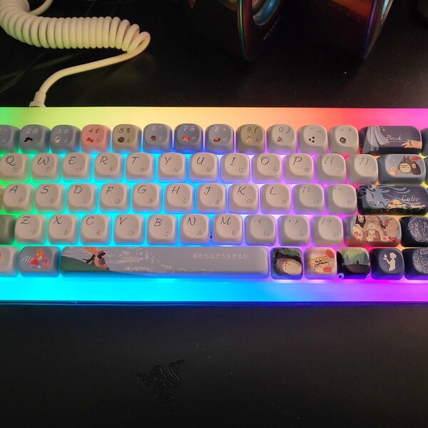 Ghibli Kiki Anime Japanese Style Keycap 140 Set | PBT Custom & Handmade ...
