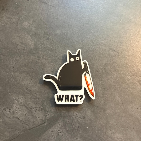 What Stabby Kitty, Cross Stitch, Embroidery and Planner Accessory ...
