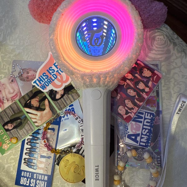 TWICE Lightstick Crochet Cover CANDYBONG LOVELY Solo Member Design ...