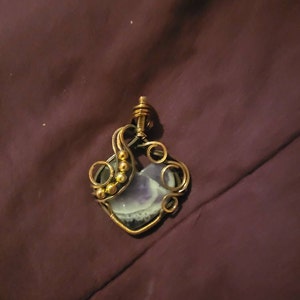 Red Flash Labradorite Gemstone Pendant Copper Wire Wrapped Pendant ...